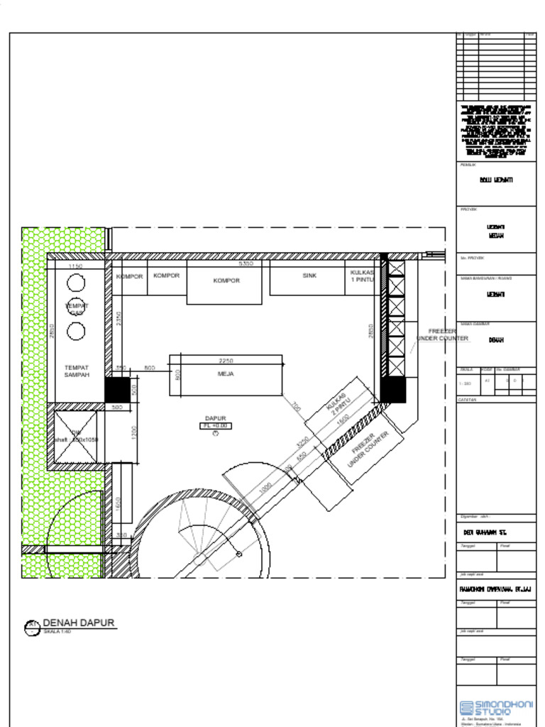 DENAH DAPUR 21-10-2025 | PDF