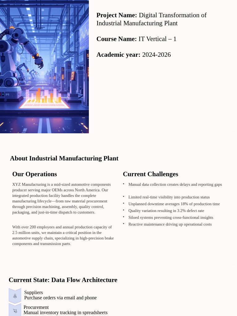 Digital Tranformation of Manufacturing Plant | PDF | Internet Of Things ...