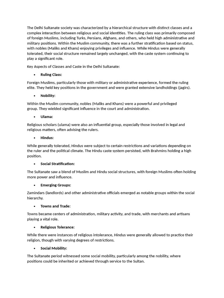 caste and class in medieval India | PDF | Nobility | Caste