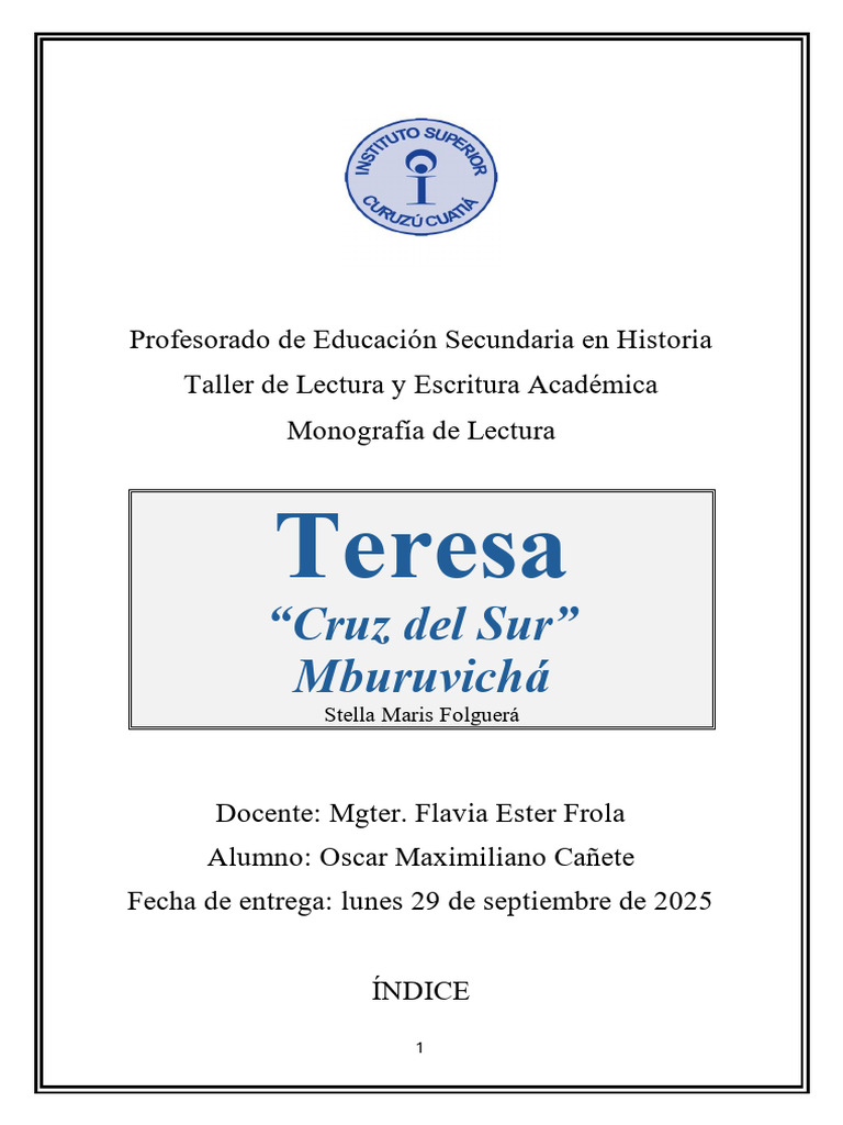 MONOGRAFIA DE LECTURA COMPLETO | PDF | Argentina