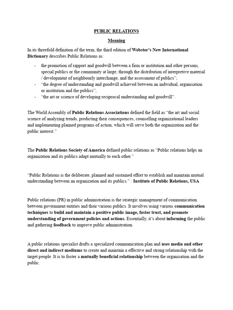 PR | PDF | Public Relations | Public Sphere