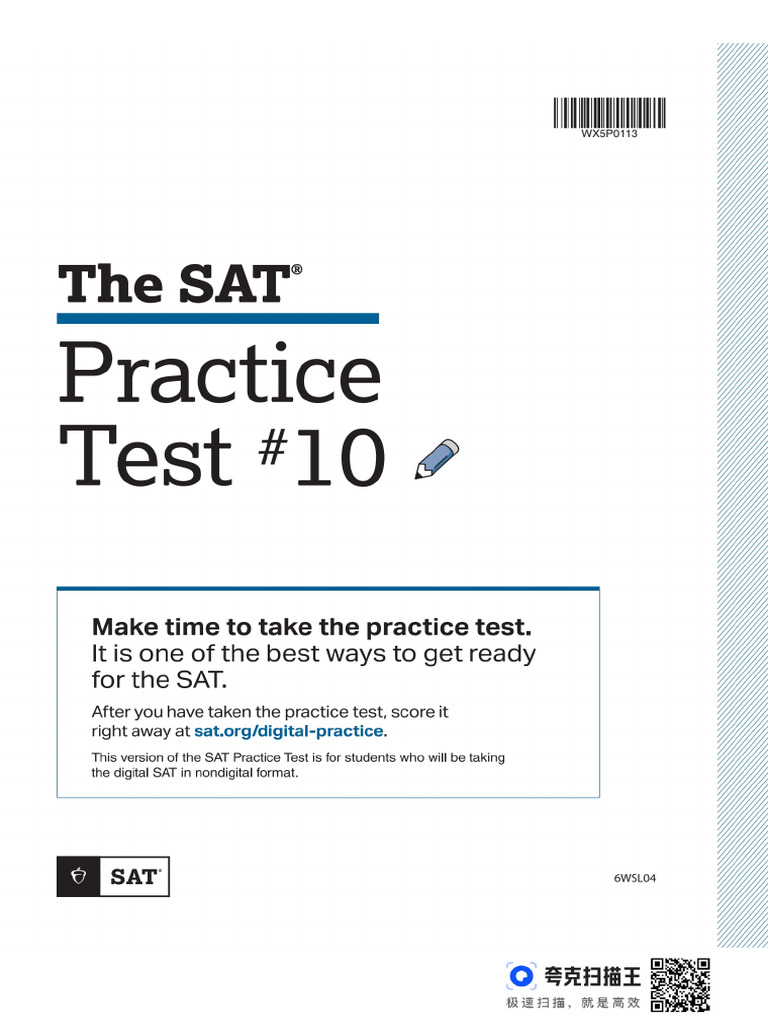 Sat Practice Test 10 Digital | PDF