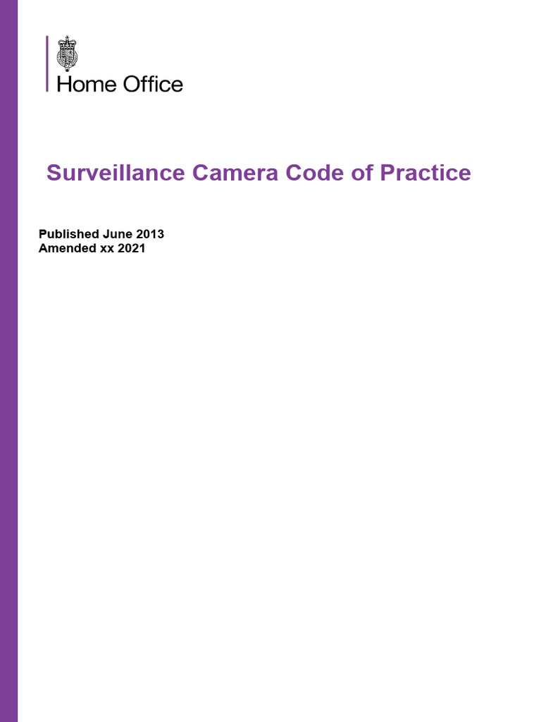 Surveillance Camera Code of Practice Update | PDF | Surveillance | Closed Circuit Television