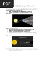 Mapa Conceptual - Los Eclipses | PDF