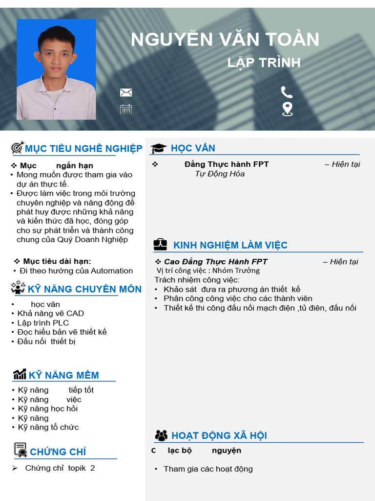 Powerpoint CV Mẫu 4-Converted | PDF