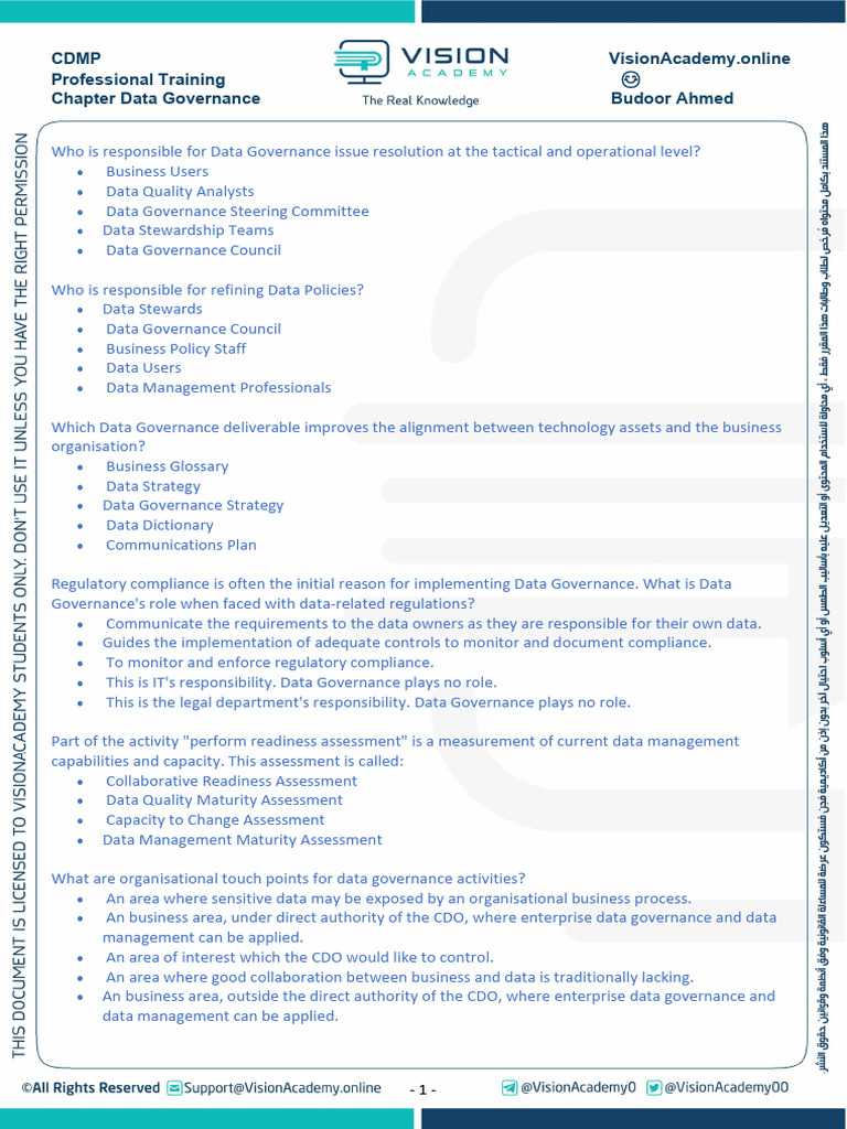 Data Governance Roles and Strategies Guide | PDF | Governance | Data ...