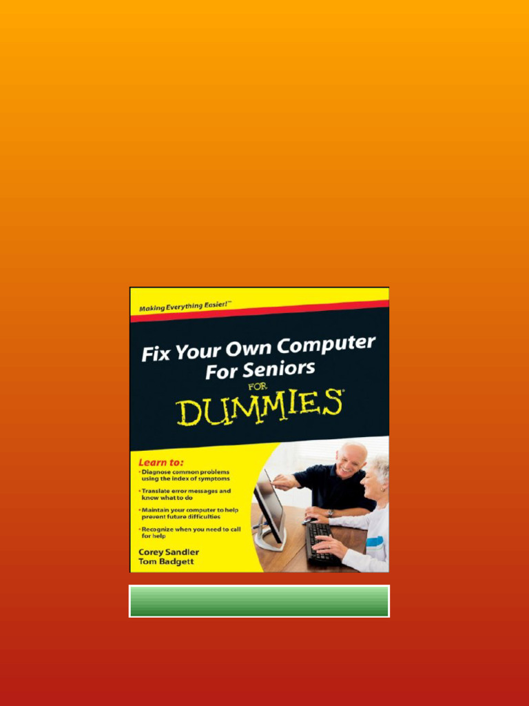 Fix Your Own Computer For Seniors For Dummies 1st Edition Corey Sandler ...