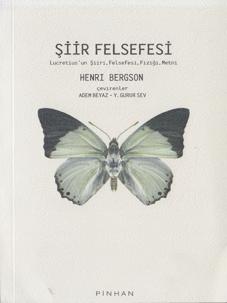 Şiir Felsefesi - Lucretius’Un Şiiri, Felsefesi, Fiziği, Metni (Pinhan ...