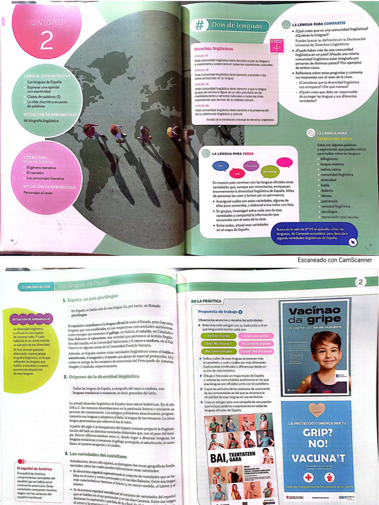 Tema 2 - Lengua. 2eso Santillana CM | PDF