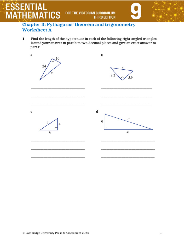 Pythagoras and Trigonometry Task | PDF | Geometry | Euclid