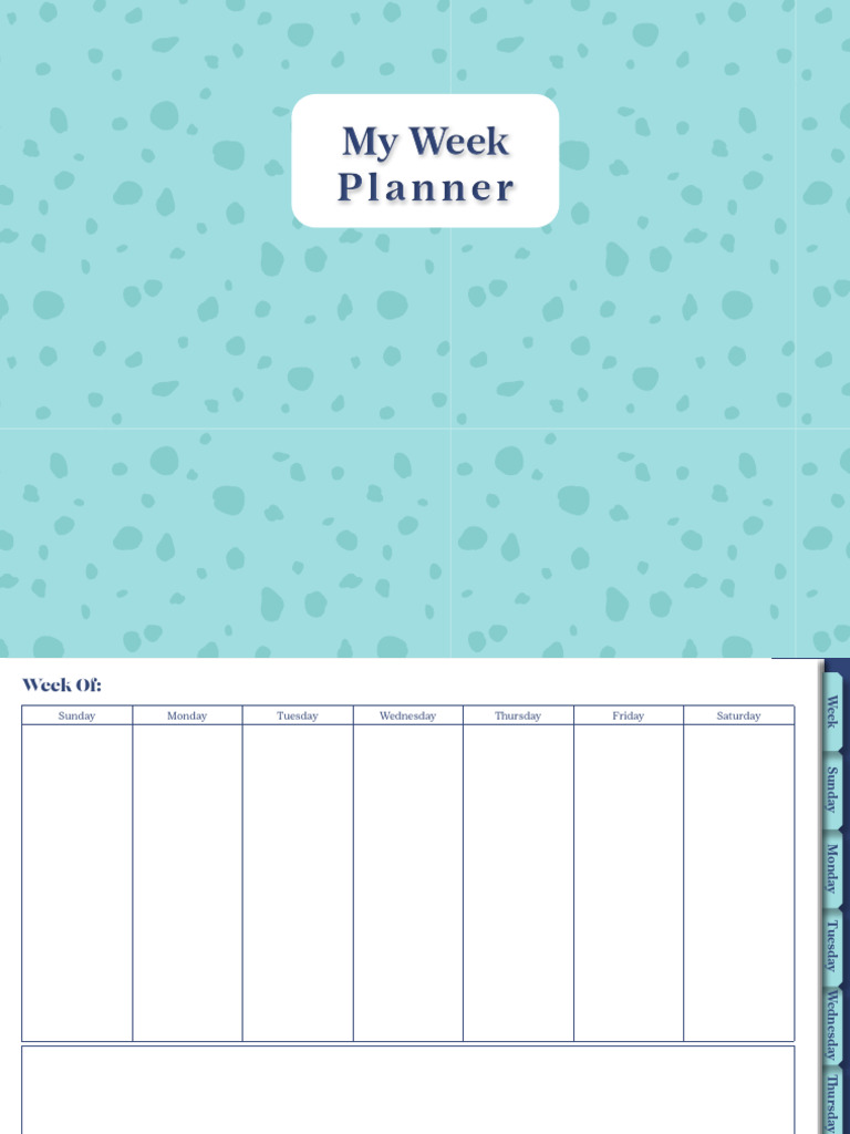 JenaWDesigns One Week Planner | PDF