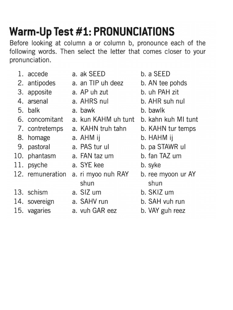 Vocabulary Practice | PDF