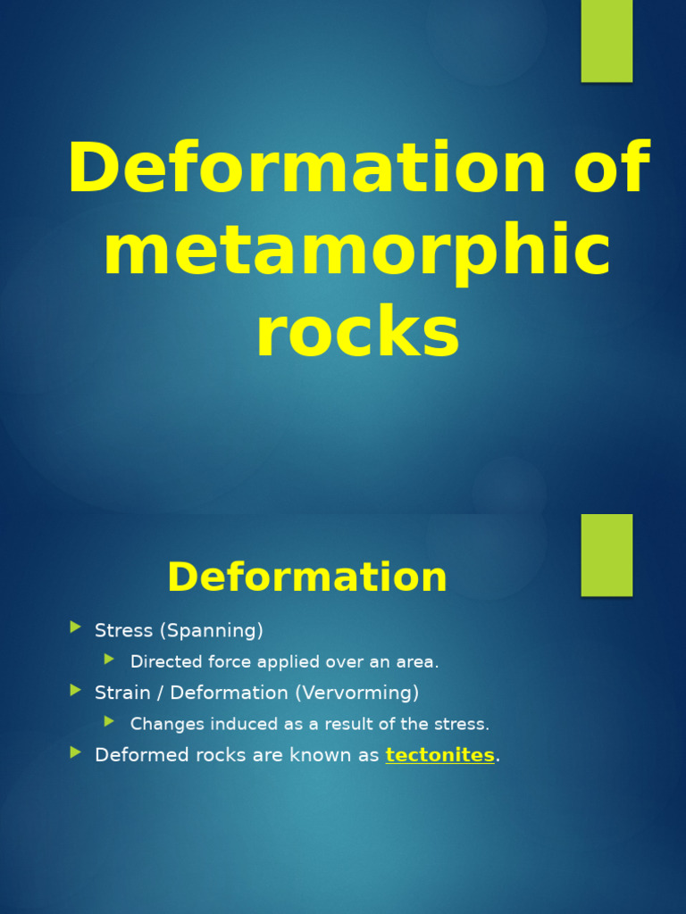 Deformation Mechanisms in Metamorphic Rocks | PDF | Plasticity (Physics ...