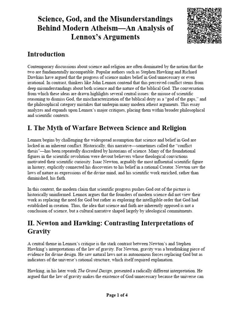 Science, God, and The Misunderstandings Behind Modern Atheism-An ...