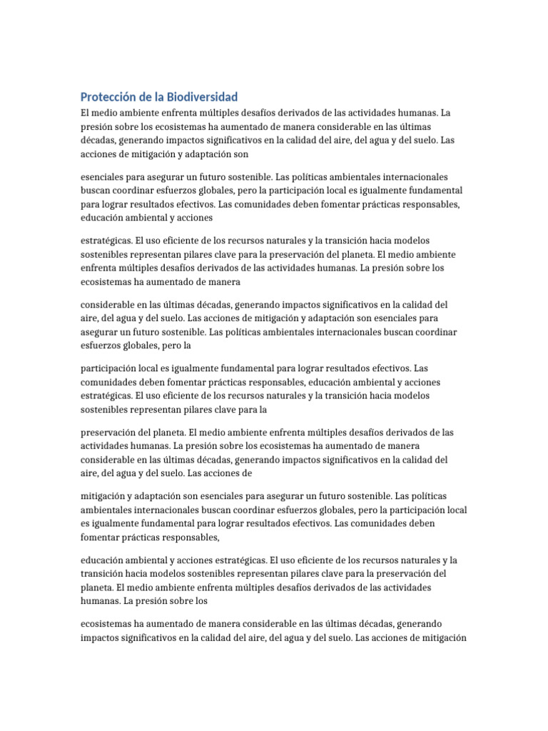 Bio Divers i Dad | PDF | Sustentabilidad | Política de medio ambiente