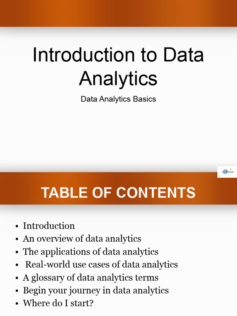 Introduction to Data Analytics Basics | PDF | Data Analysis | Analytics