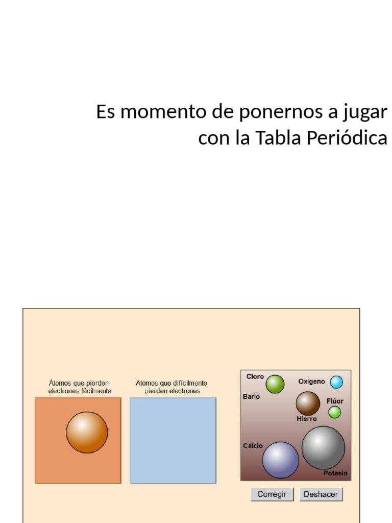Puzzle Interactivo de la Tabla Periódica | PDF