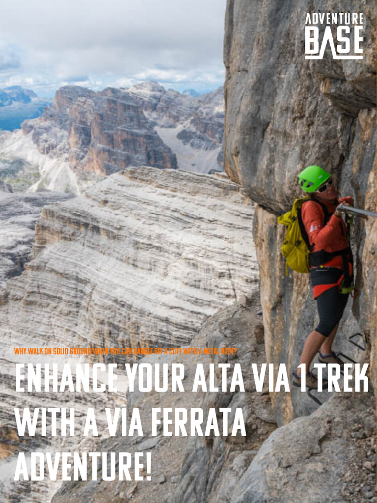 Enhance Your Alta Via 1 Trek With A Via Ferrata Adventure! PDF | PDF ...