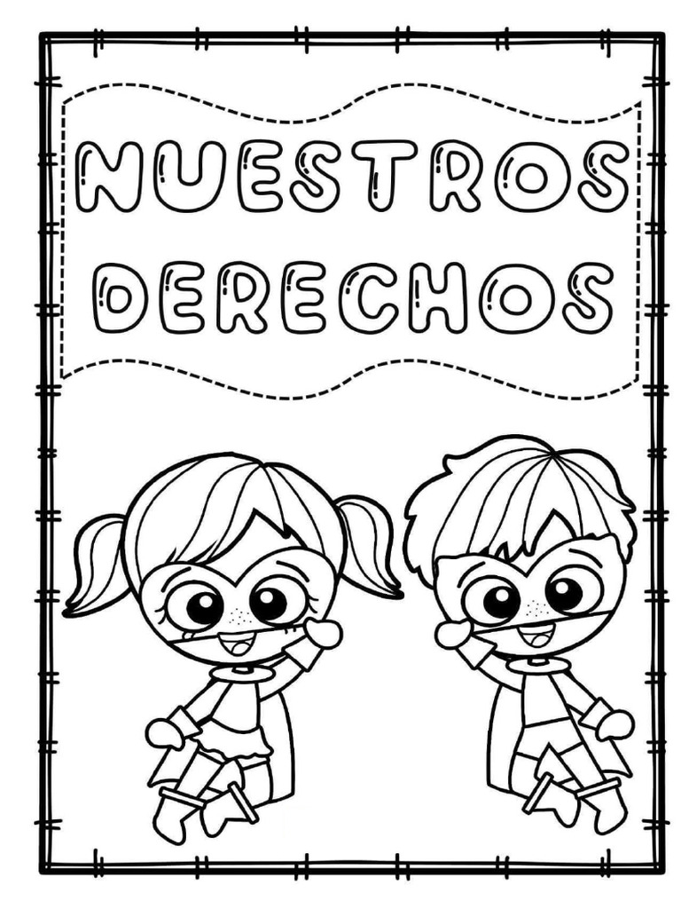 Derechos Del Niño-Imágenes para Colorear | PDF