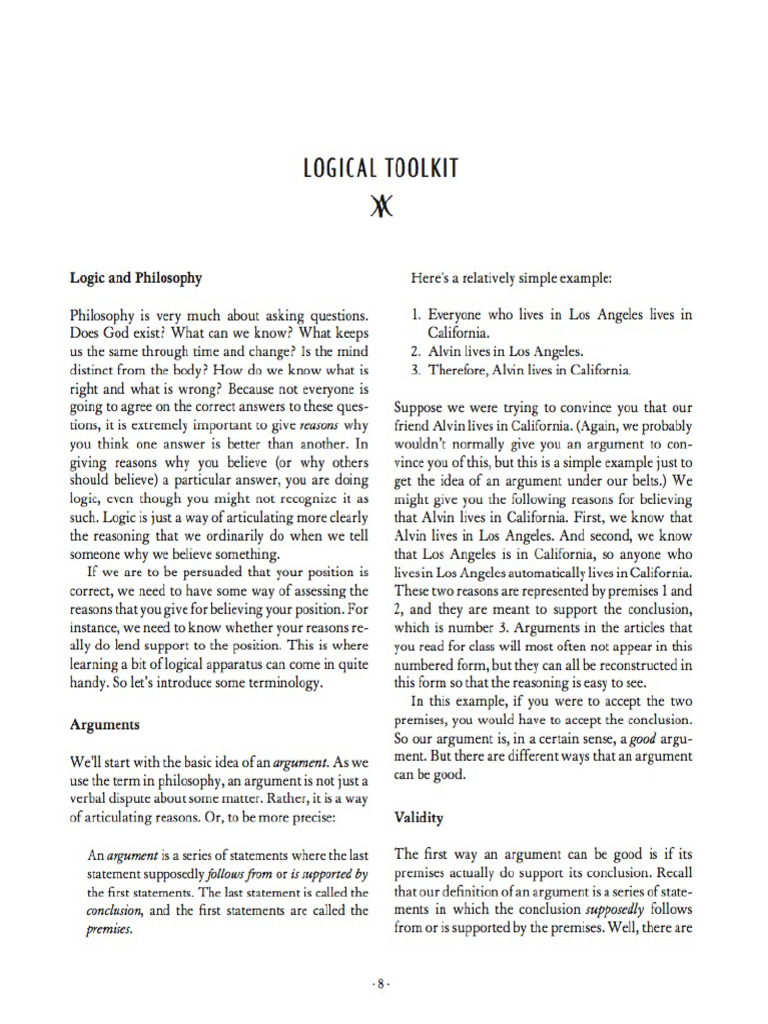 Perry et al - Logical Toolkit | PDF | Liberal Arts Education