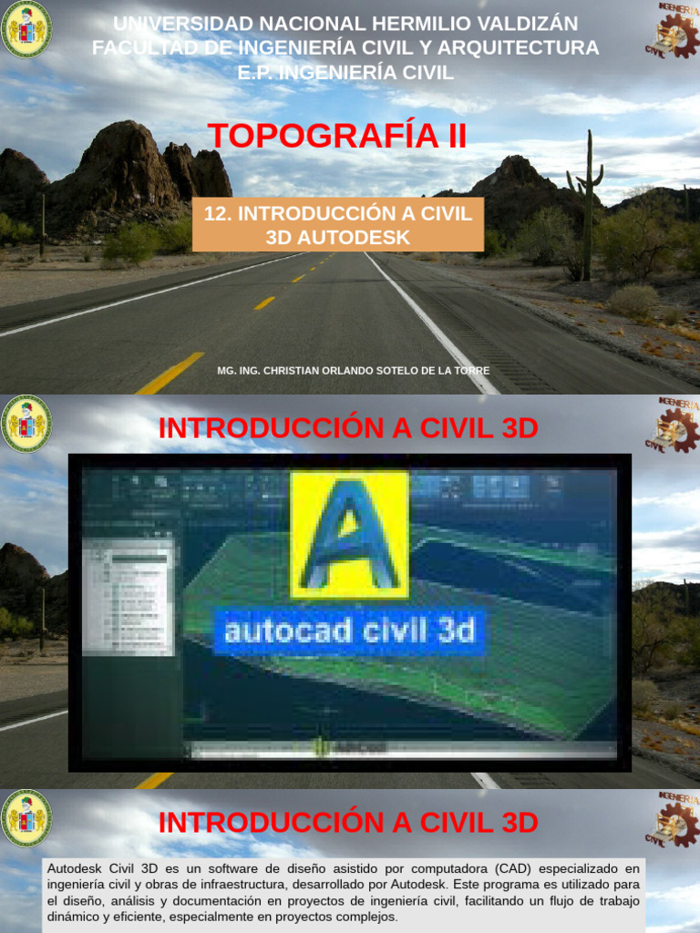 Introducción a Autodesk Civil 3D | PDF | Autodesk | Cad automático