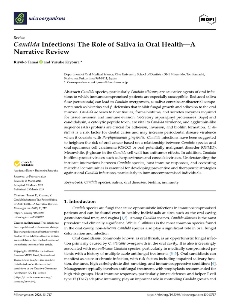 Infecciones Candida | PDF | Candidiasis | Candida (Fungus)