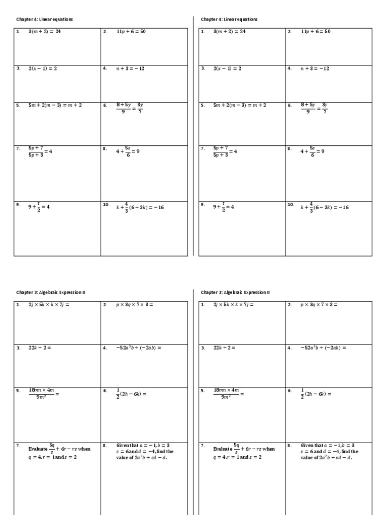 Chapter 4: Linear Equations 1. 2. Chapter 4: Linear Equations 1. 2 ...