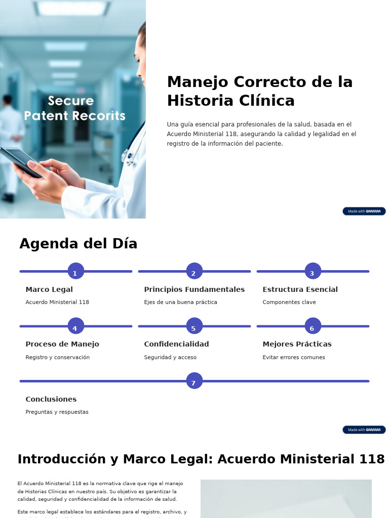Manejo Efectivo de la Historia Clínica | PDF | Historial médico ...