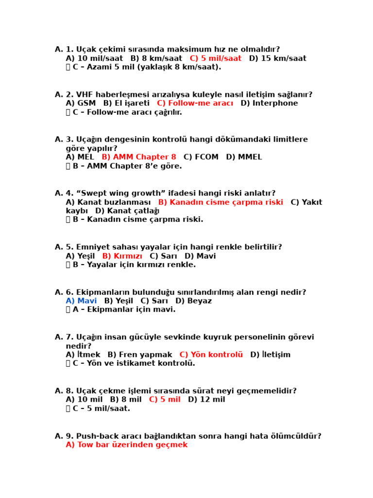 bakım prosüdürleri vize soru | PDF
