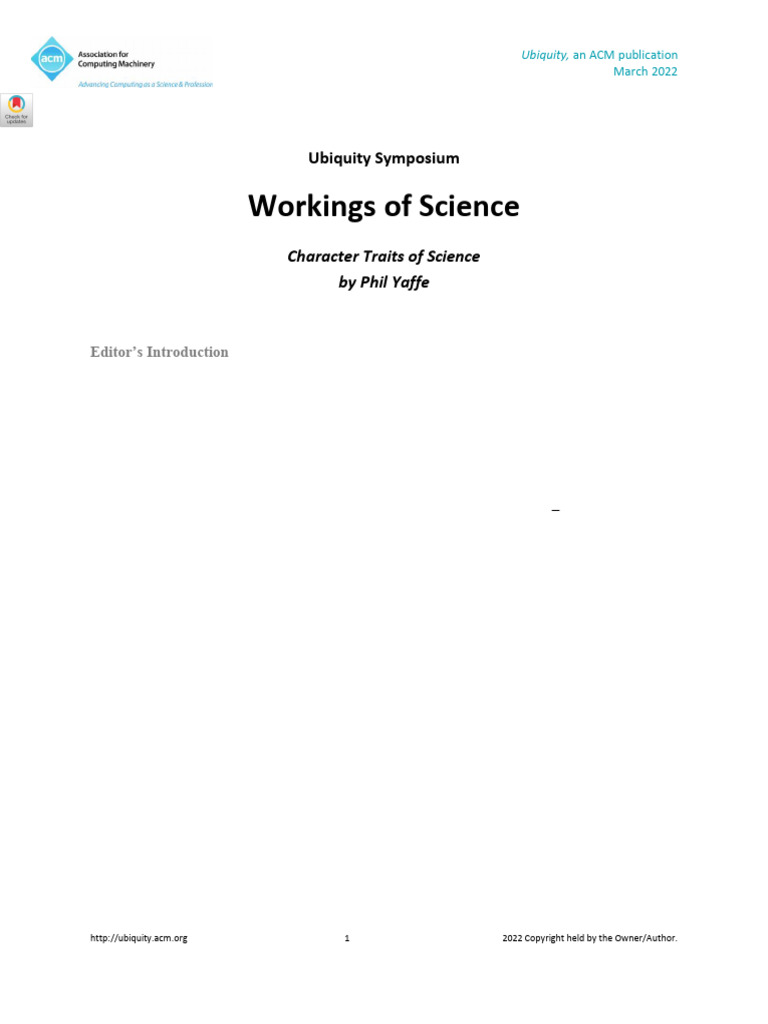 Character Traits of Science | PDF | Luminiferous Aether | Occam's Razor