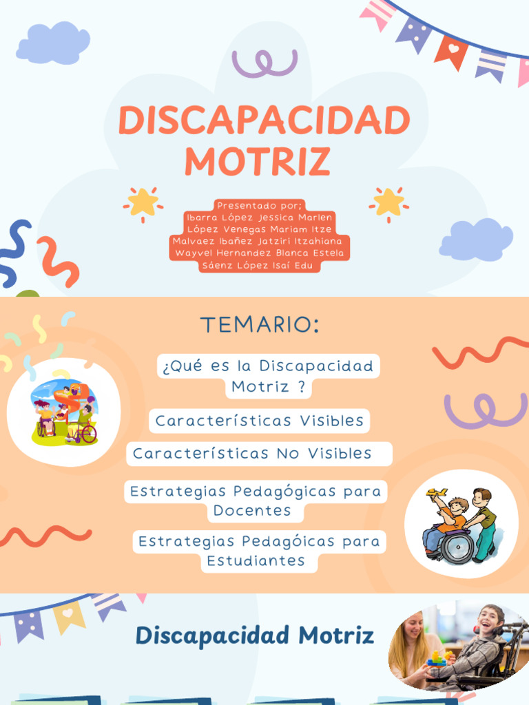 Discapacidad Motriz: Características y Estrategias | PDF | Invalidez ...