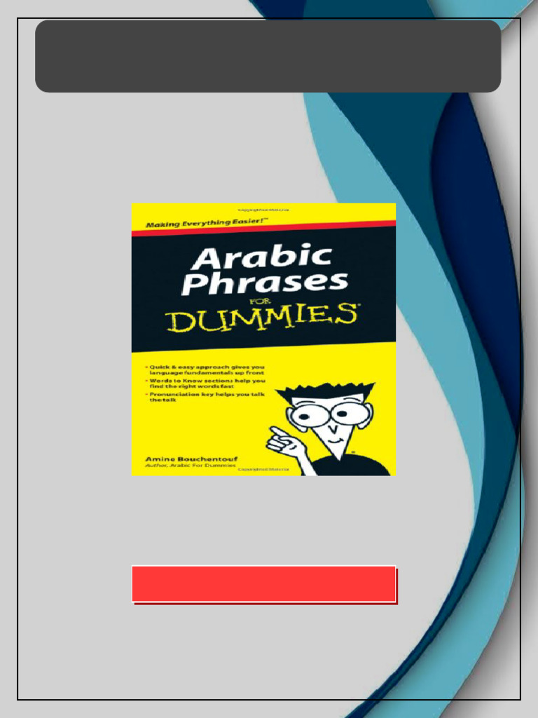 Arabic Phrases For Dummies For Dummies Language Literature 1st Edition ...