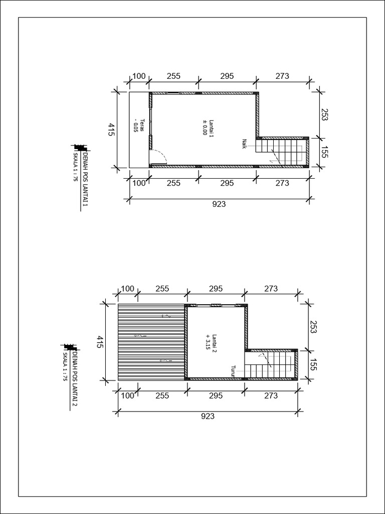 Denah Pos Satpam | PDF