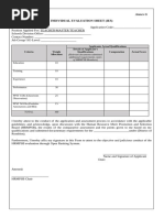 Individual Evaluation Sheet for DepEd Applicants | PDF