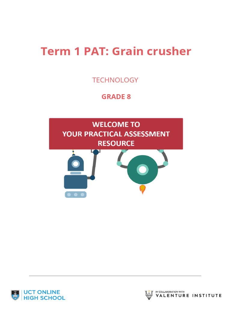 Grain Crusher Project for Grade 8 | PDF | Maize | Drawing