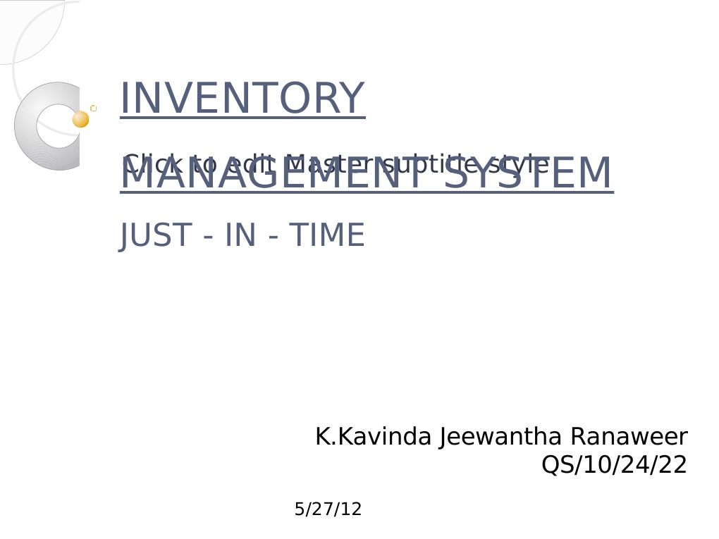 Inventory Management System | PDF