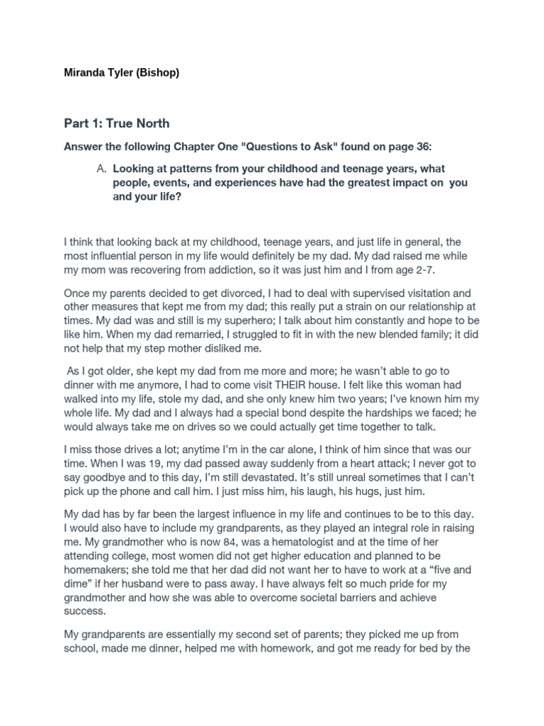 Unit 2 Written Assignment | PDF | Résumé | Grandparent