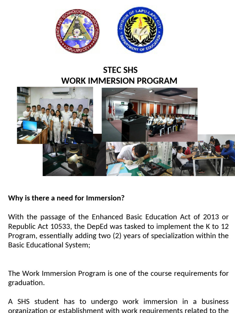 Immersion 2019 | PDF