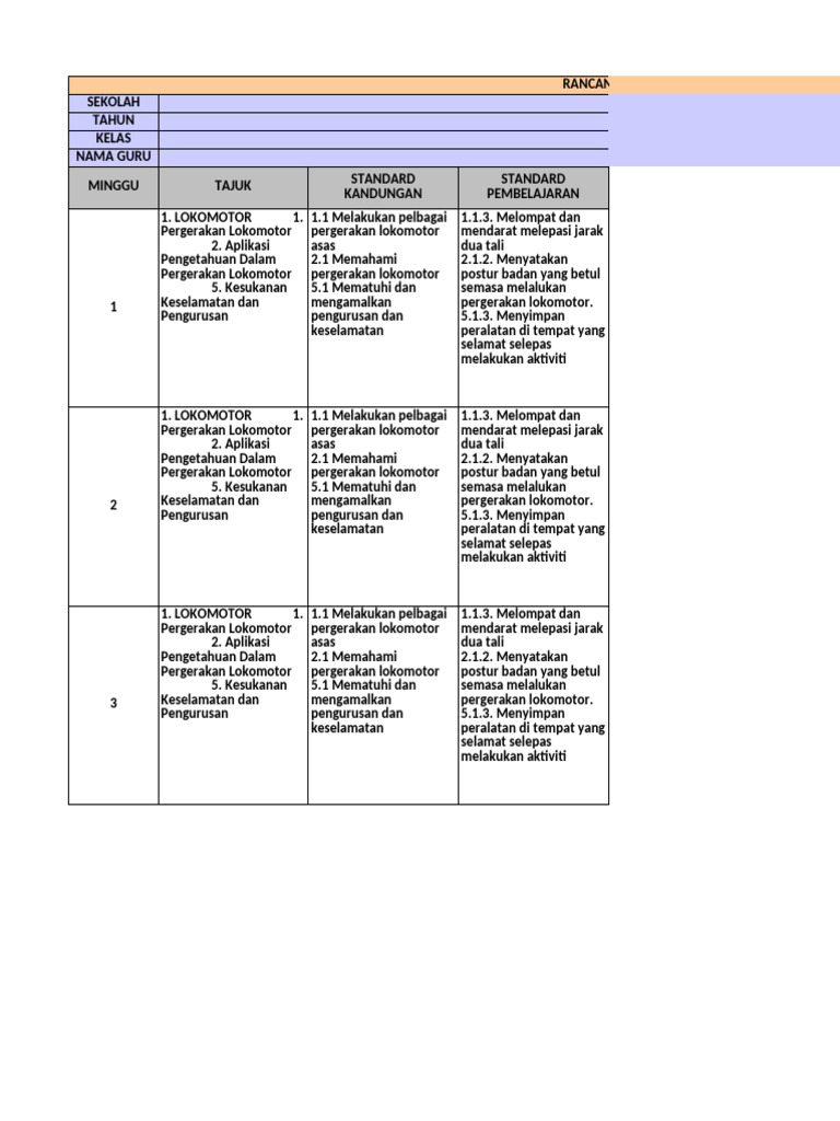 Rpt Pjk Pk Kreatif Tahun 3 | PDF
