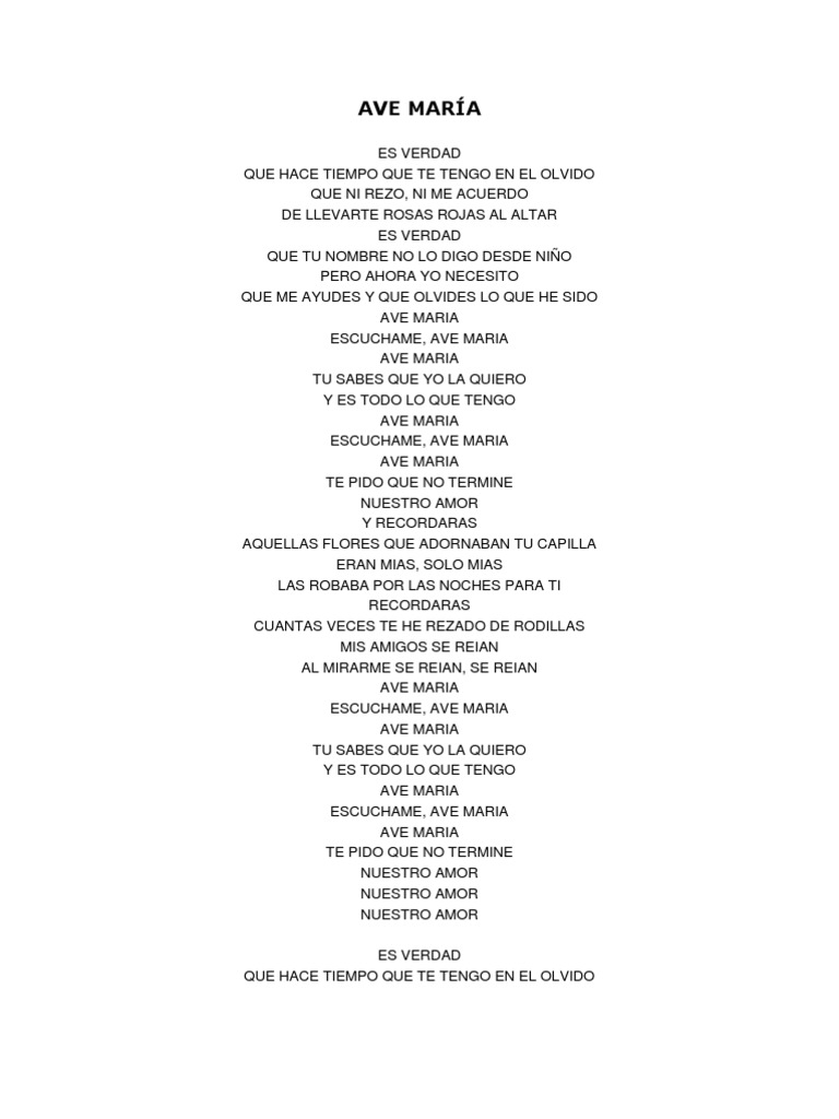 Canciones Maria | PDF | María, madre de Jesús | Amor