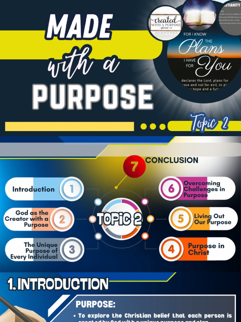 Topic 2 Made With a Purpose | PDF