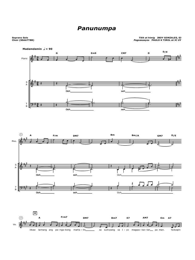 Panunumpa (Choral) | PDF