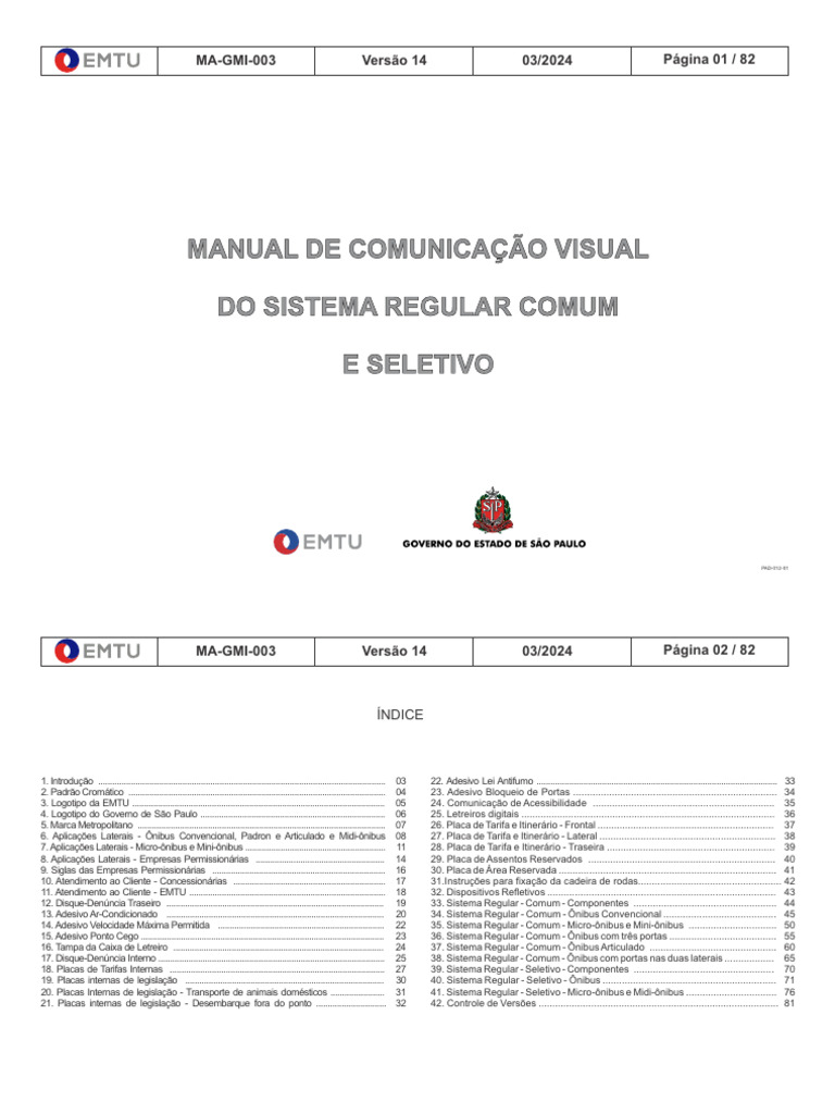 MA GMI 003 - Sistema Regular10-V14 | PDF