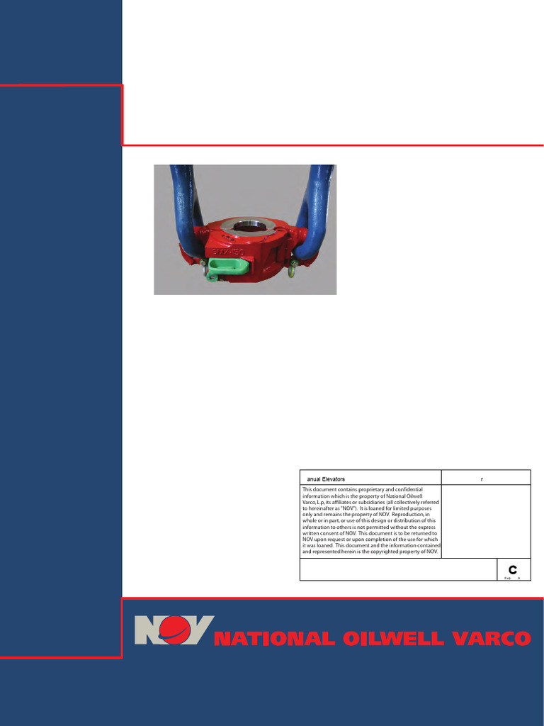 NOV - Manual Elevators - Rev C - 2008 - Manual | PDF | Drilling Rig ...