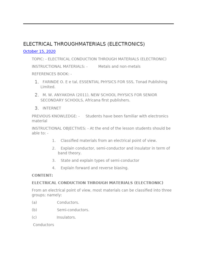 Semi Conductors | PDF | Semiconductors | Doping (Semiconductor)