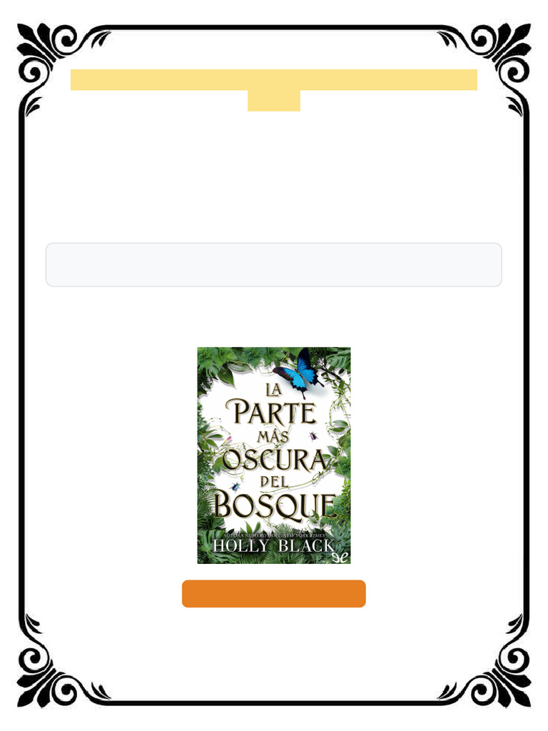 La Parte Más Oscura Del Bosque 1st Edition Holly Black Full Text ...