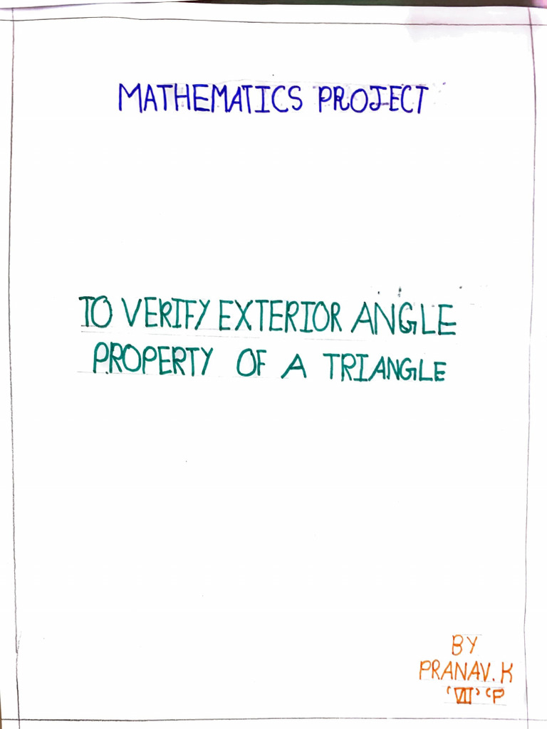 Mathematics Project | PDF
