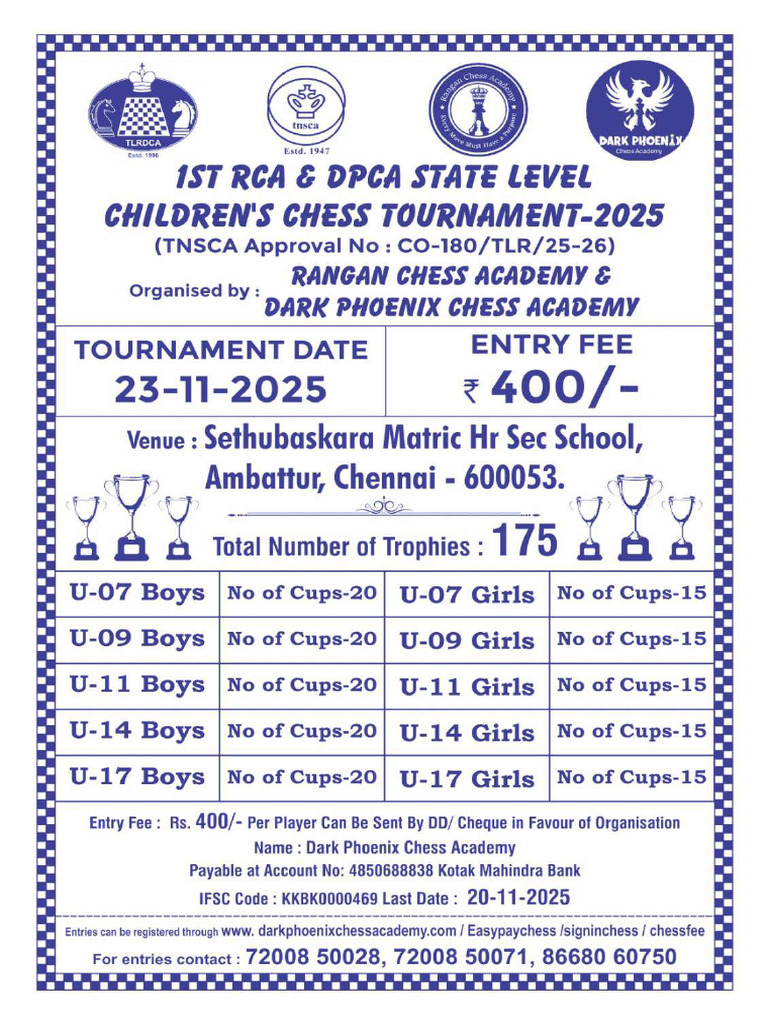 23 Nov Tn State Lvl Tmt Chennai | PDF