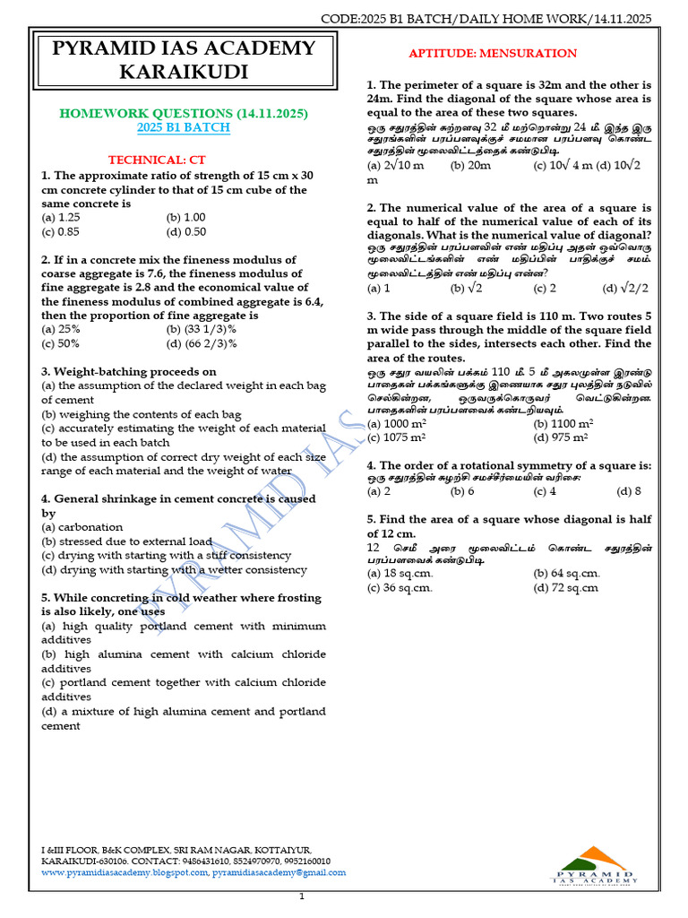 HW25 B1 (14.11.2025) | PDF
