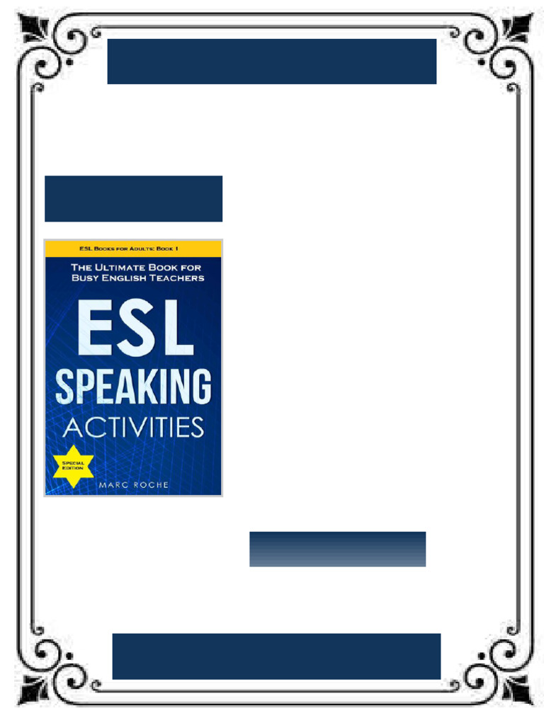 ESL Speaking Activities: The Ultimate Book for Busy English Teachers ...